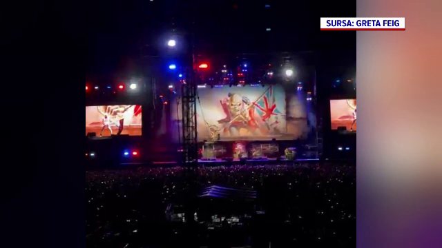 Iron Maiden a făcut spectacol pe Arena Națională. Zeci de mii de fani ...